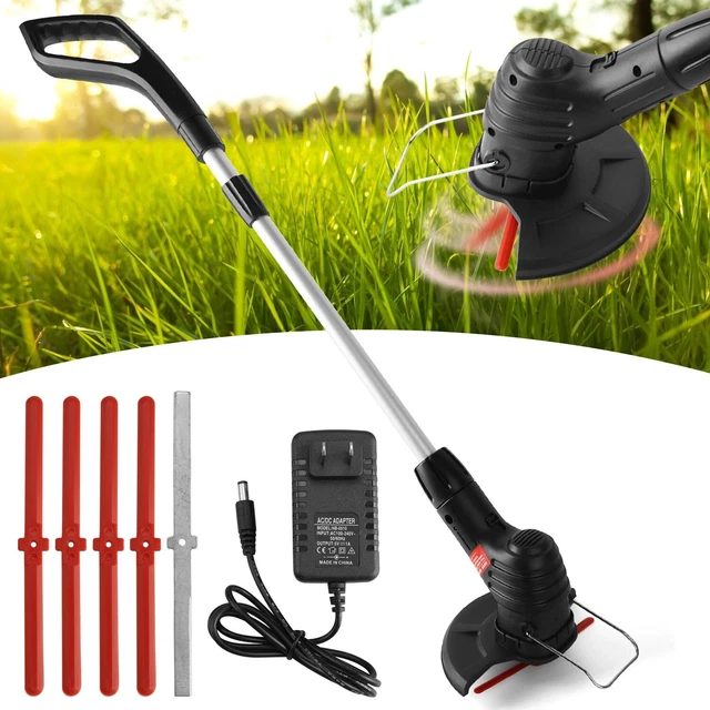 CORDLESS ELECTRIC WEED Lawn Edger Yard Grass String Trimmer Cutter ...