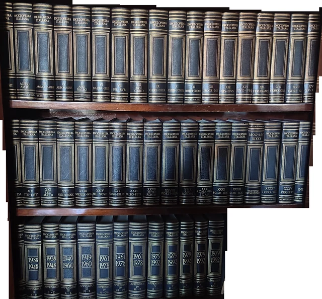 ENCICLOPEDIA ITALIANA TRECCANI Completa 35 Volumi + Indice + Appendici ...
