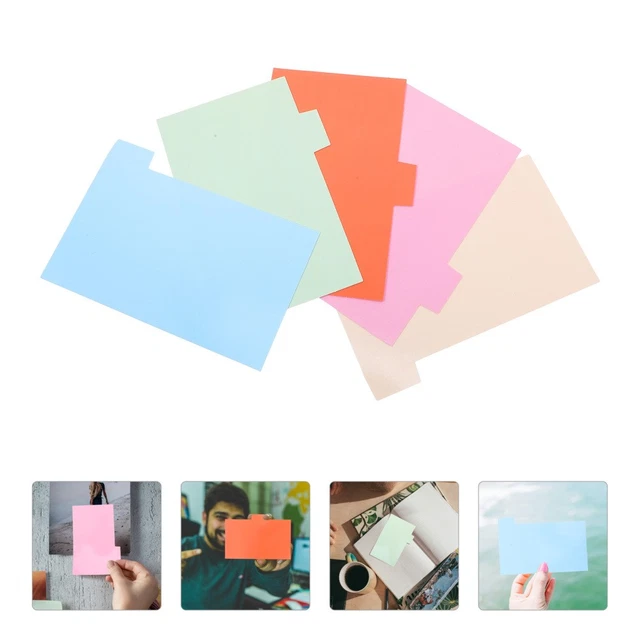15 SHEETS PORTABLE Tab Dividers Writable Tabs Notebook Tabs Paper Index ...