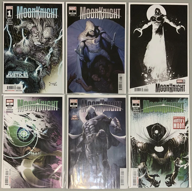 🔥MCU KEYS🔥MOON KNIGHT V.8 #1 2 3 & Variants (2021)🔥NM+(9.4-9.8) Hunter ...