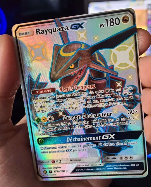 POKÉMON CARTE RAYQUAZA GX 177a/168 Shiny Tempête Céleste Chromatique ...