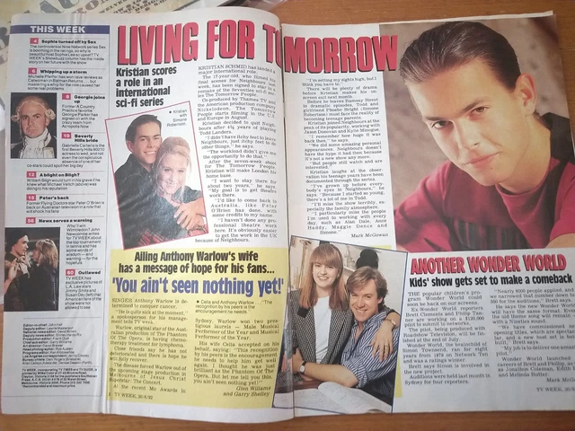 1992 TV WEEK magazine Crowded House~Michelle Pfeiffer~90210~Peter O ...