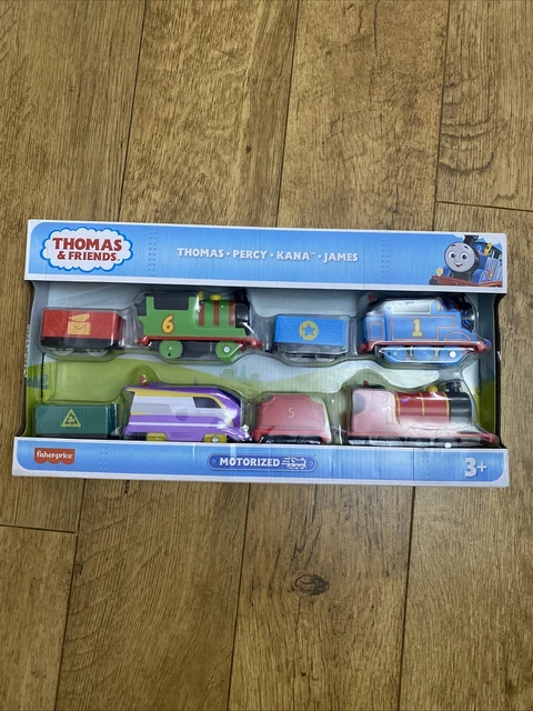 THOMAS & FRIENDS, Percy, James, Kana Motorised Train 4-Pack Set New Toy ...