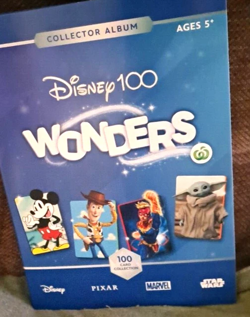 COMPLETE Woolworths Disney 100 #2023# 104 card set and album ALL IN ONE ...