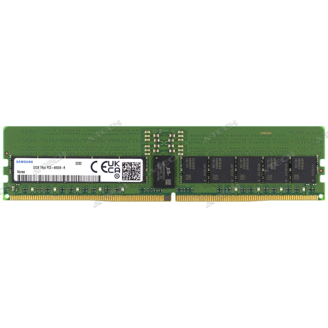 SAMSUNG 32GB 1RX4 PC5-4800 EC4 RDIMM DDR5-38400 ECC Registered Server ...