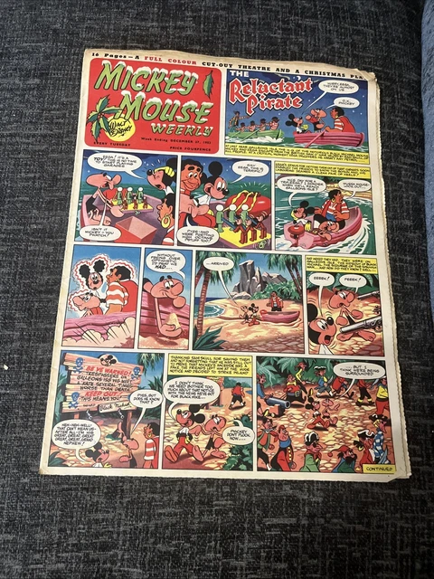 MICKEY MOUSE WEEKLY Comic - 27 December 1952 - The Christmas Issue £19. ...