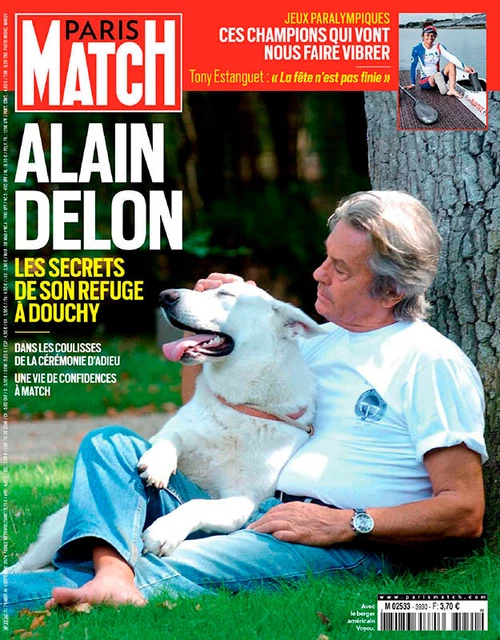 ALAIN DELON SON refuge à DOUCHY/Cérémonie PARIS MATCH Magazine 29 08 ...
