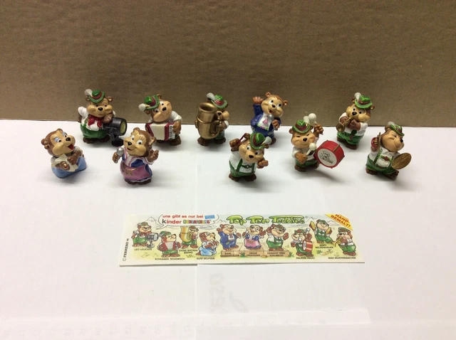 TOP TEN TEDDIES Serie Completa Con Cartina Kinder Germania EUR 13,00 ...