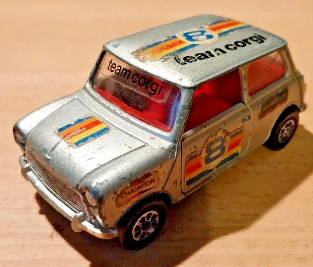 CORGI BRITISH LEYLAND Mini 1000 Team Corgi 1/36 Metallic Silver Made in ...