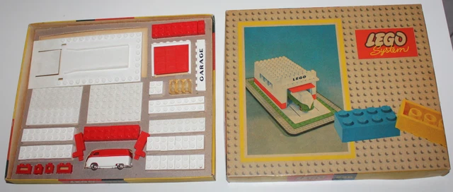 LEGO VINTAGE SET 236 Garage with automatic door 1958 RARISSIMA VARIANTE ...