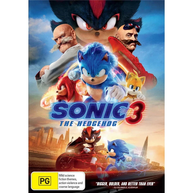 SONIC THE HEDGEHOG 3 DVD : NEW $26.99 - PicClick AU