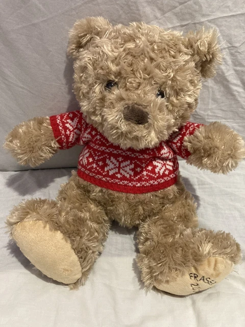 FRASER BEAR 2018 12” House Of Fraser Beige Plush Teddy Bear Soft Toy ...