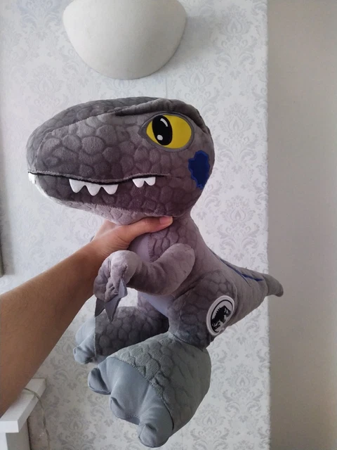 JURASSIC WORLD DOMINION Blue Raptor Dinosaur 13” Plush Soft Toy Posh ...