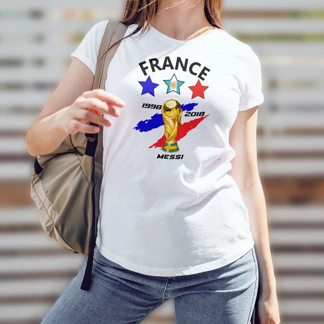 T-SHIRT FOOT FRANCE COUPE DU MONDE 1998-2018-2022 MAJ EUR 16,90 - PicClick FR