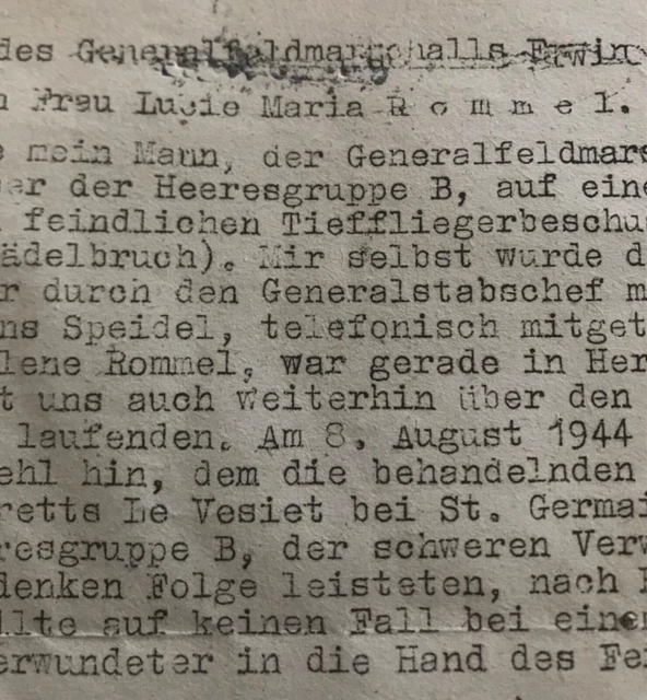 WW2. 1944. FIELD Marshal Erwin Rommel. Very rare journalistic account ...