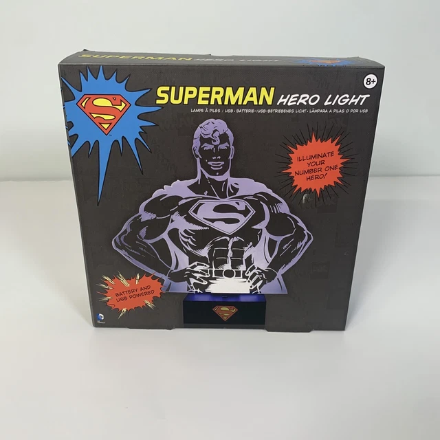 SUPERMAN HERO NIGHT Light Dc Comic Battery And USB Powered £12.99 ...
