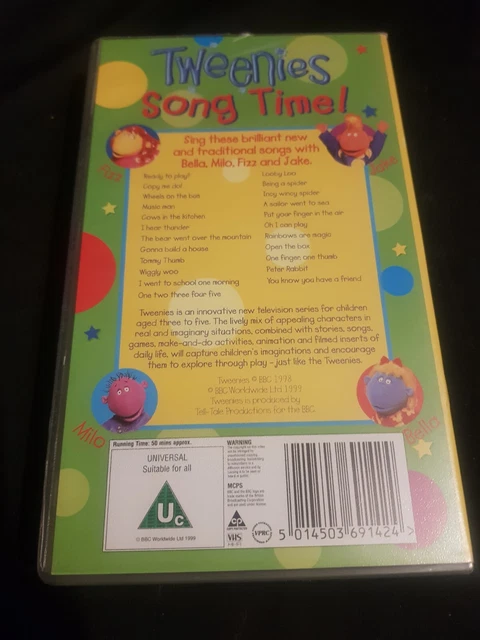 TWEENIES - SONG Time! (VHS, 1999) - Rare Classic 90's Kid's TV Great ...
