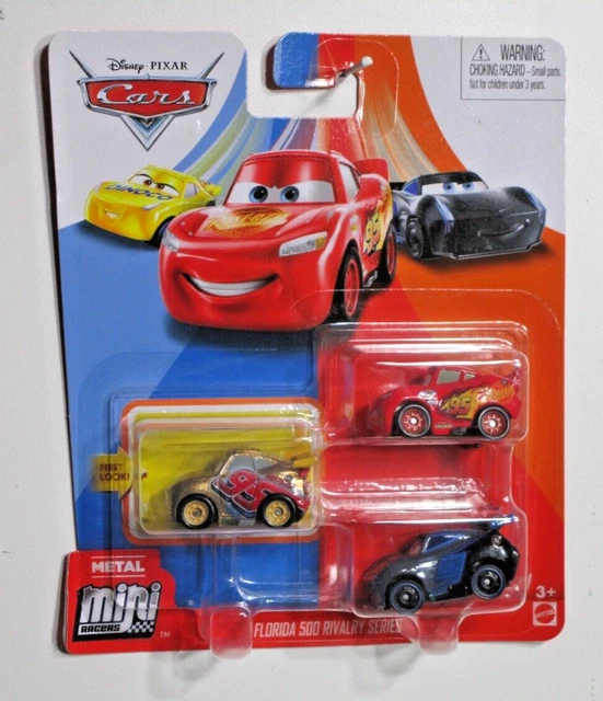 DISNEY PIXAR CARS Metal Mini Racers 3 Pack Florida 500 Rivalry Series ...