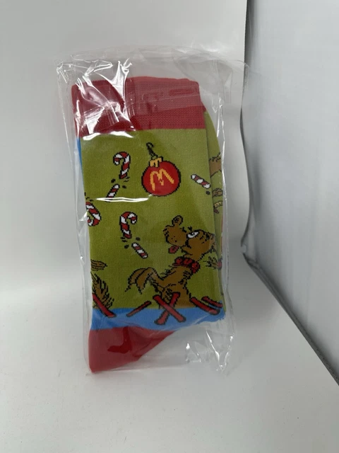 MCDONALD'S CANADA THE Grinch 2025 Socks NEW Adult One Size Blue Green ...