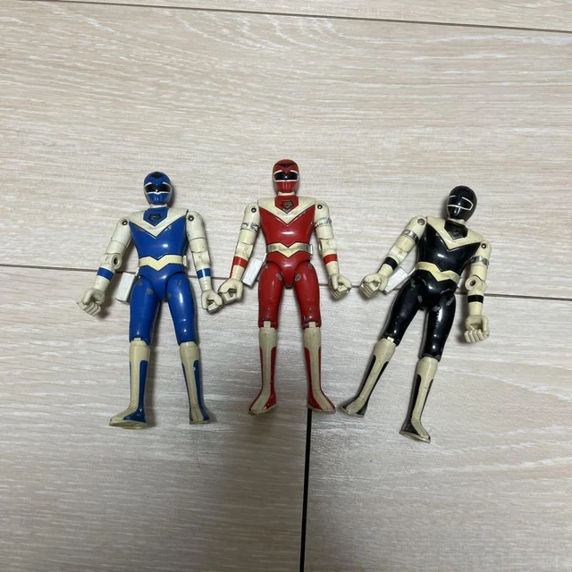 POWER RANGERS HIKARI Sentai Maskman Chogokin Figure 3p ensemble BANDAI ...