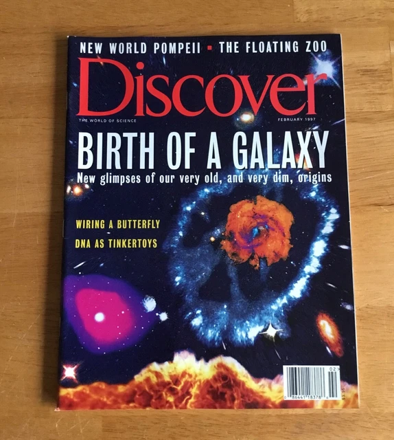 DISCOVER MAGAZINE FEBRUARY 1997 Birth of a Galaxy No Label Newsstand £ ...