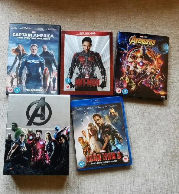 MARVEL MCU PHASE 1 one Blu-ray & Dvd Bundle £20.00 - PicClick UK