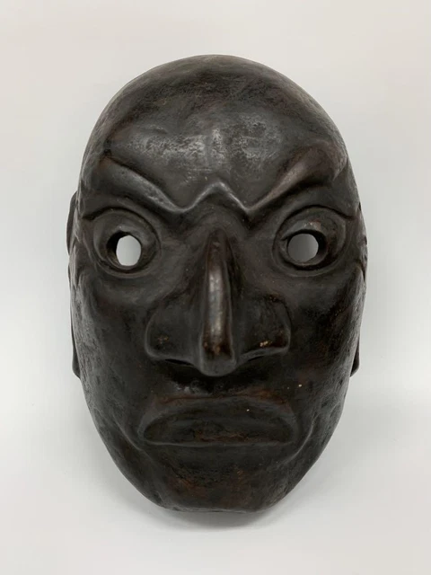 MASQUE NOH, LAQUE sèche, en l'état, époque Edo ancien EUR 639,62 ...