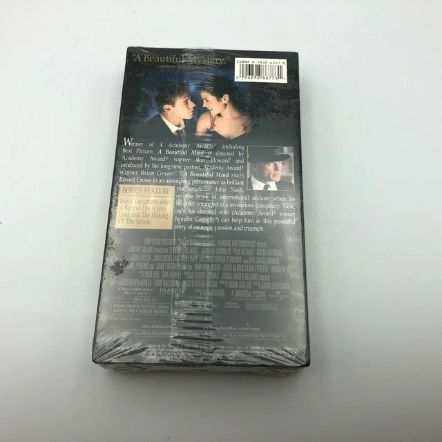 NEW FACTORY SEALED VHS A Beautiful Mind Awards Edition O1 £8.88 ...