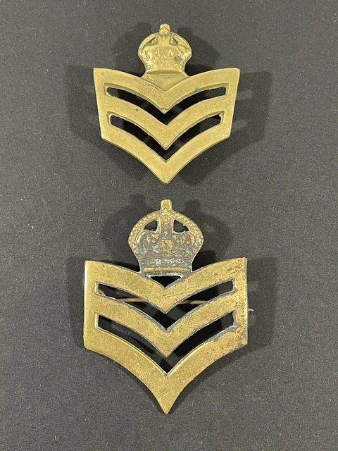 WW1 BRITISH ARMY NCO Rank Chevron Uniform Arm Badges £30.00 - PicClick UK