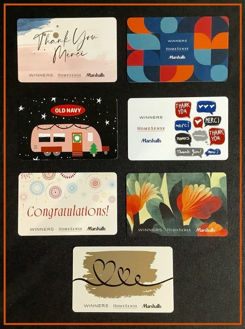 🇨🇦 CANADA WINNERS / Homesense / Marshalls / Old Navy Gift Card ( 7 ...