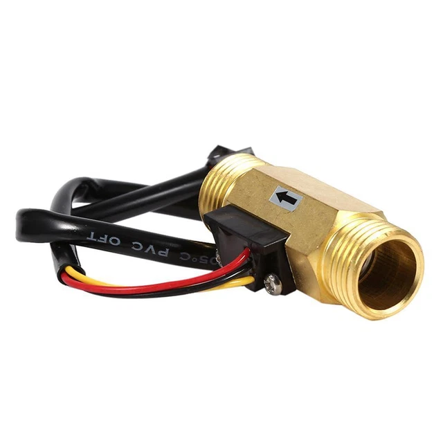WATER FLOW SENSOR Switch G1/2" G3/4'' Hall Effect Flow Meter £9.98 ...
