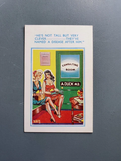 VINTAGE E MARKS comicard postcard -no 2281 saucy seaside unposted (PO5 ...