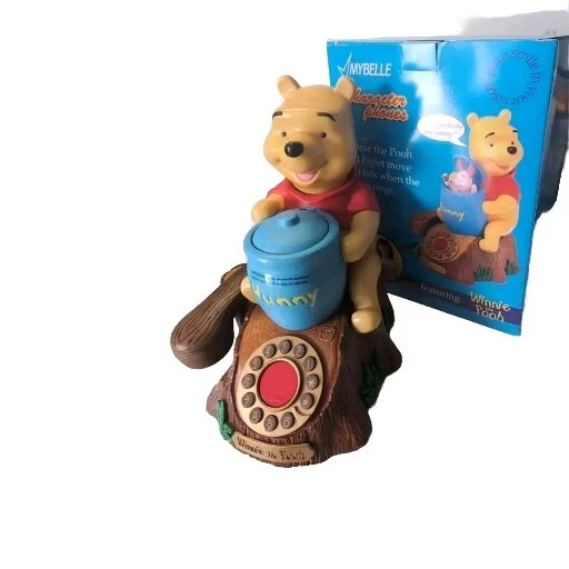 DISNEY WINNIE THE Pooh Piglet Animated Talking Telephone Working New In ...