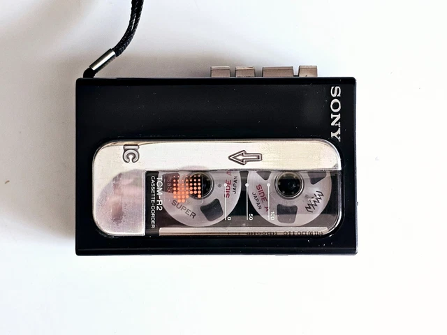 SUPER RARE SONY TCM-R2 CASSETTE RECORDER Walkman Working +Free cassette ...