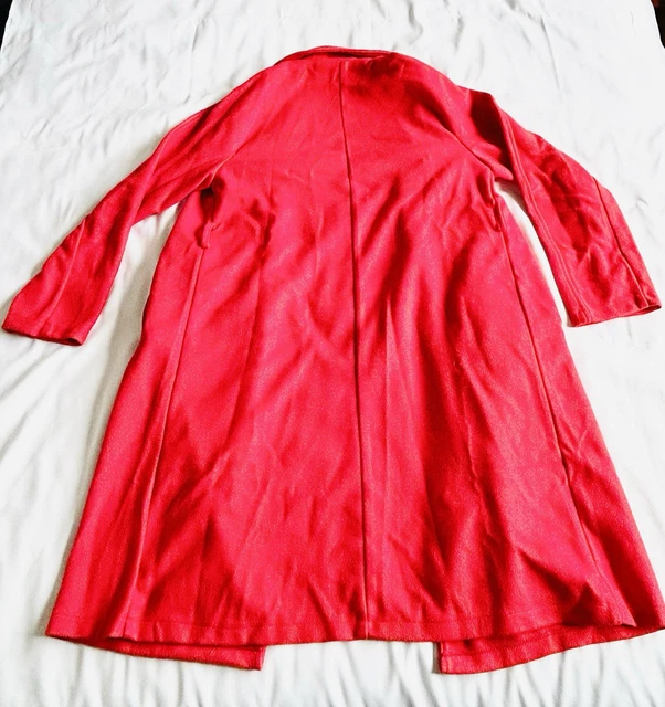 RED TRENCH COAT style smart coat - Small £31.90 - PicClick UK