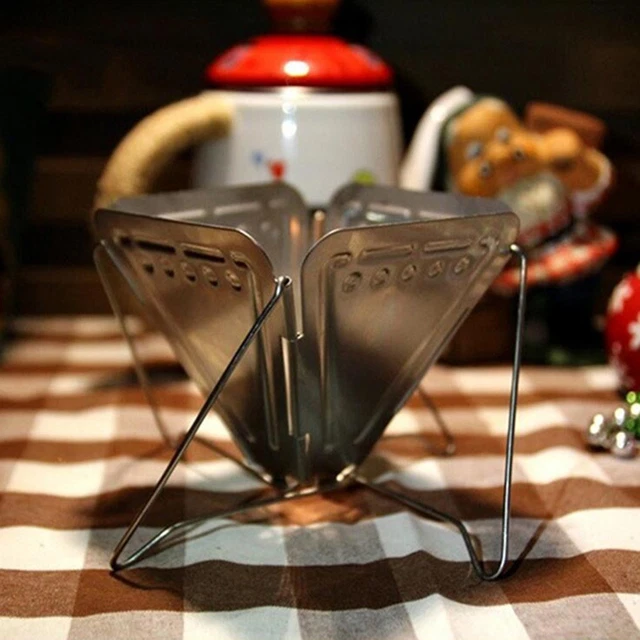 FOLDING COFFEE DRIP Stand Dripper Holder Strainer Filter Camping $24.59 ...