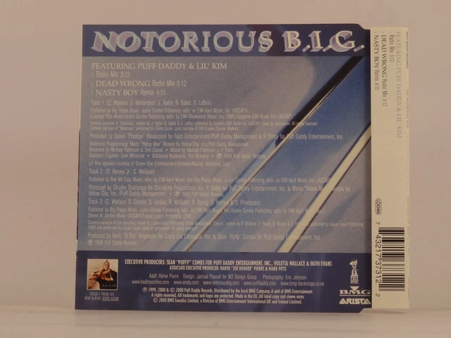 Notorious Big Ft Puff Daddy And Lil Kim Notorious Big A84 3 Spur Cd Einzelbild Eur 504