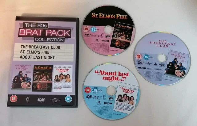 DVD - THE 80s Brat Pack Collection DVD Rob Lowe John Hughes 3 Discs PAL ...