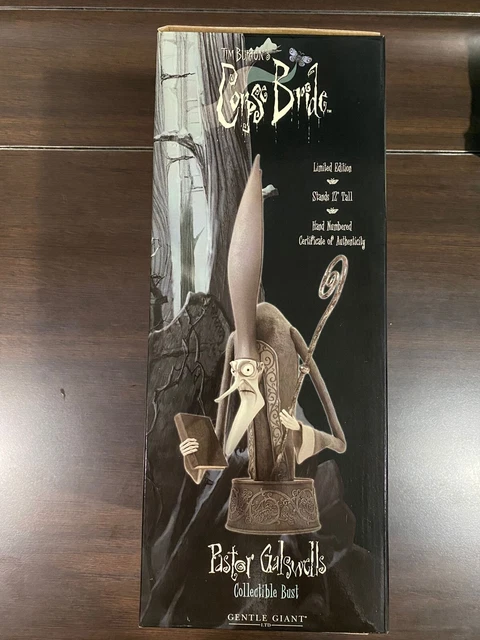 RARE GENTLE GIANT Corpse Bride Pastor Galswells Collectible Bust MISB ...