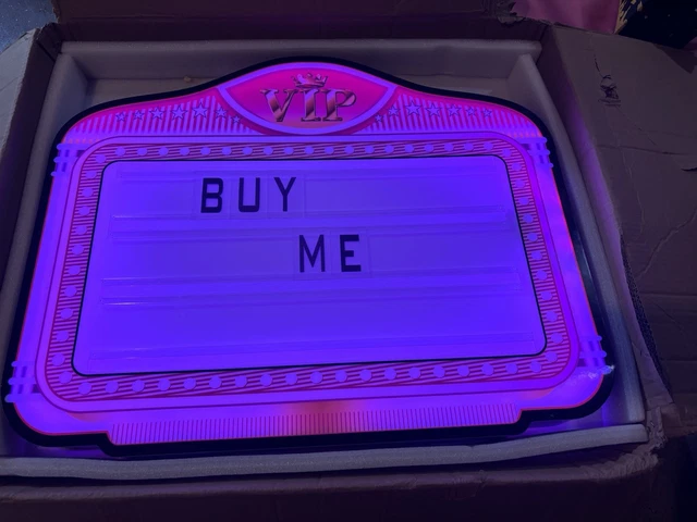 LED LETTER BOTTLE Presenter, VIP Bottle Service Sign Color Display ...