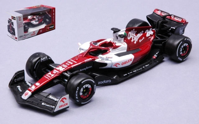 MODEL CAR FORMULA 1 F1 Scale 1:43 Burago alfa romeo F1 Zhou Gp 2022 ...
