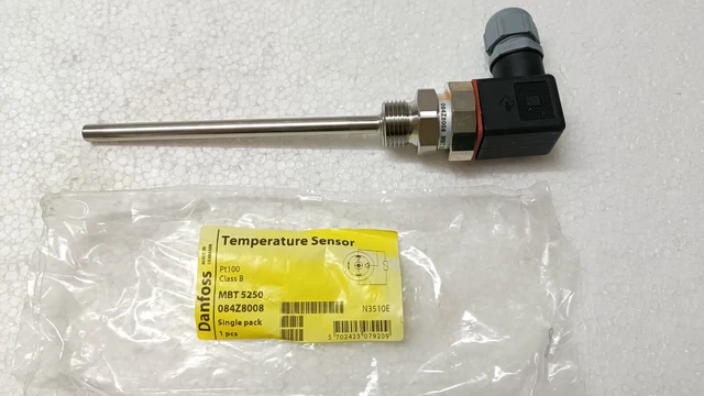 CAPTEUR DE TEMPÉRATURE Danfoss MBT 5250 PT100 084Z7088 CLASSE B NEUF ...
