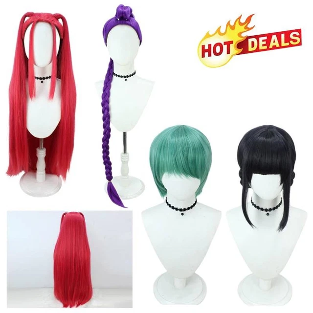 KPOP DEMON HUNTERS/HUNTR/X Rumi/Mira/Baby/Zoey Cosplay Synthetic Hair ...