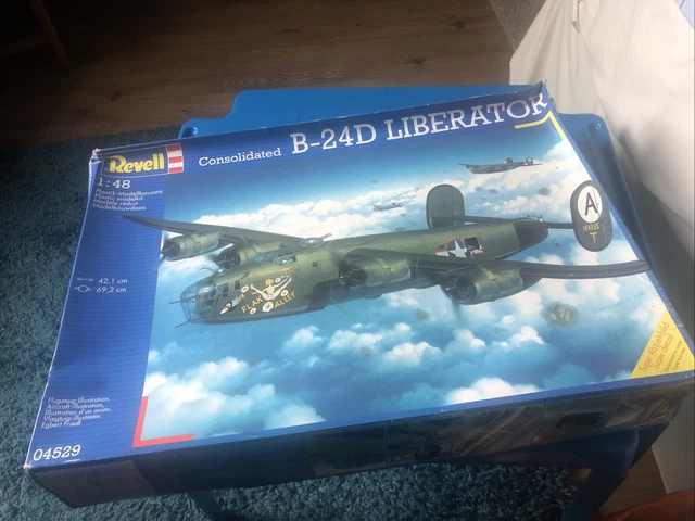 REVELL 1:48 04529 Consolidated B-24D Liberator Model SuperDecal Unopened Content £50.00 ...