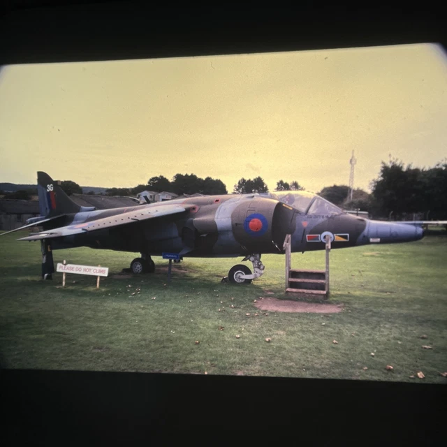 RAF AIRCRAFT HARRIER Jump jet And Hawk Plus More 35mm Slides X19 (lot12 ...