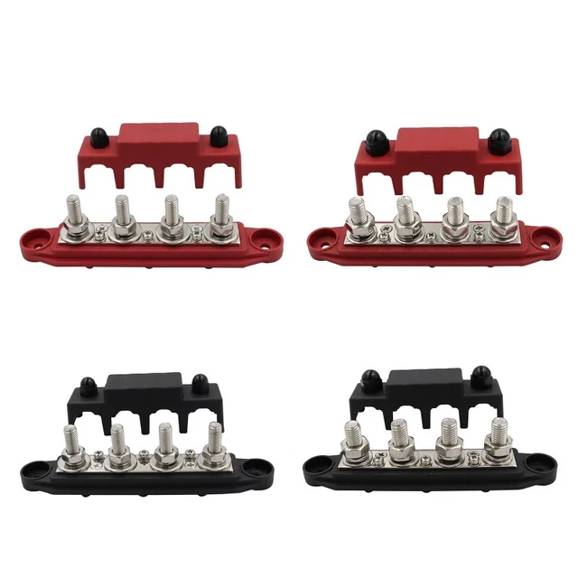 CAR TERMINAL BLOCK Negative Bus Bar 48V Power Distribution Block M8/M10 ...