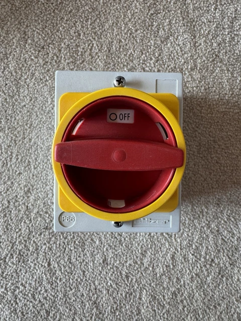 SALZER 20A 3 Pole Rotary Isolator Switch IP66 £10.78 - PicClick UK