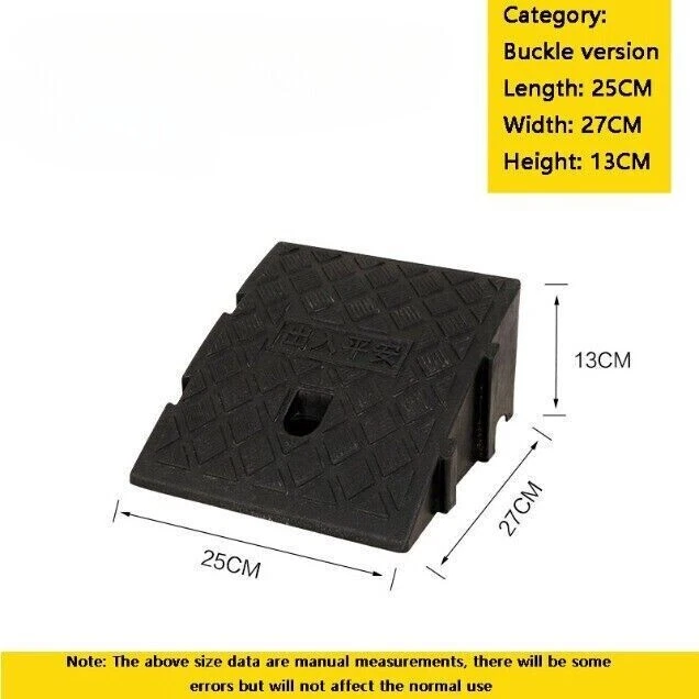 PORTABLE PLASTIC CURB Ramps Threshold Ramp For Car Truck Motorcycle 25* ...