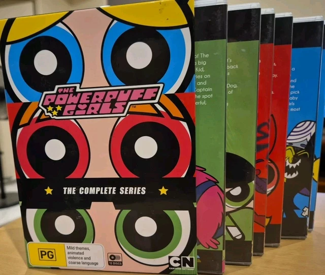 THE POWERPUFF GIRLS Rare Dvd Complete Series 1 2 3 4 5 6 Season Cartoon ...