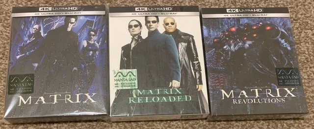 THE MATRIX TRILOGY - Manta Lab Exclusive Fullslip 4K Uhd Bluray ...